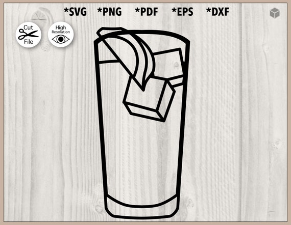 Ice Tea Outline Svg Png Pdf Dxf Eps - Etsy Canada