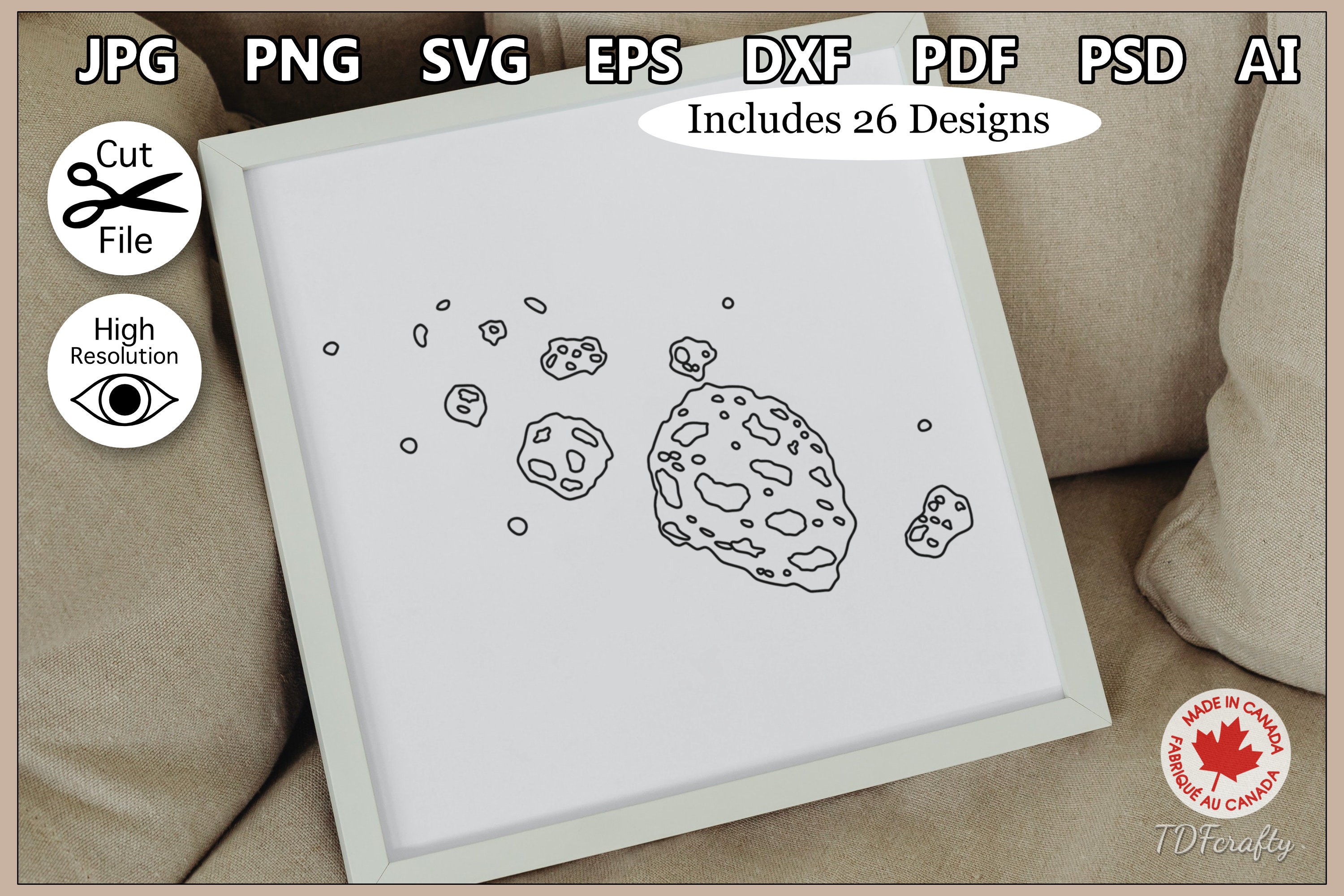 Solar System Planets Outlines Set Svg Png Pdf Dxf Eps - Etsy Hong Kong