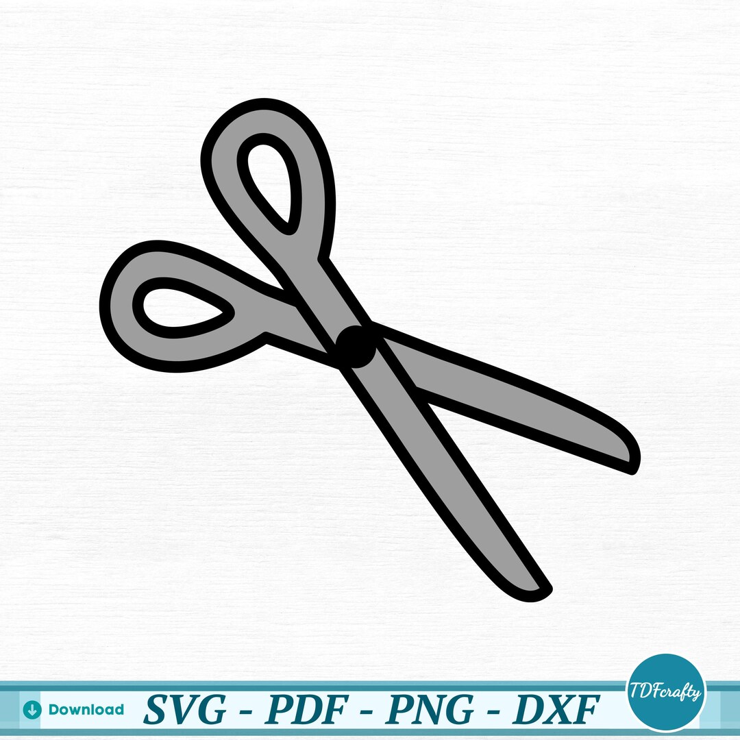 Scissors SVG File, Back to School Clipart, Student DXF Craft File ...