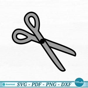 Scissors SVG File, Back to School Clipart, Student DXF Craft File ...