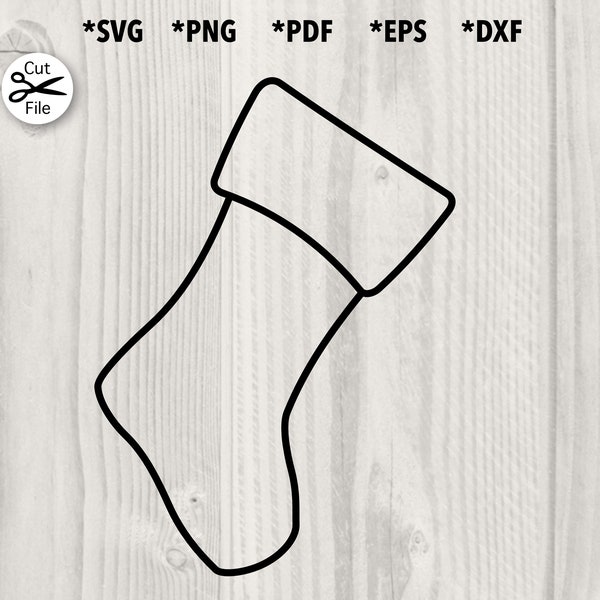 Christmas Stocking Line Art - Etsy