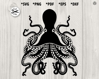 Octopus Detailed Svg - Etsy