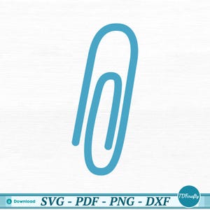 Paperclip SVG File, Back to School Clipart, Student DXF Craft File ...