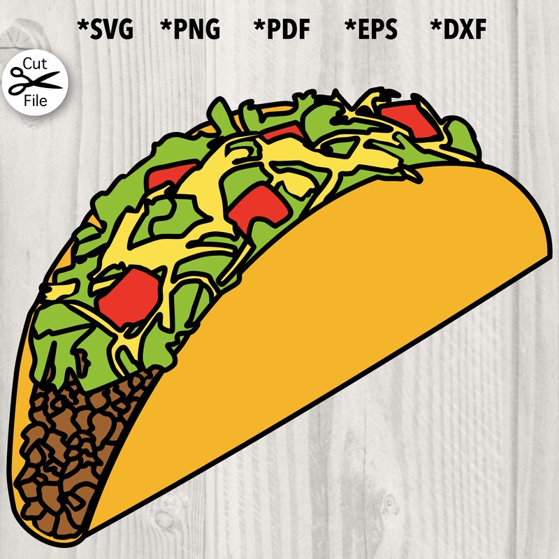 Taco Svg File - Etsy