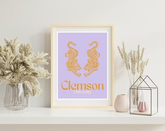 Clemson Print - Etsy