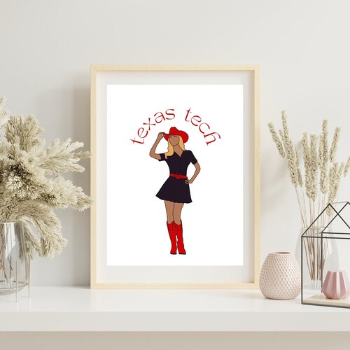 Texas Tech Wall Art Print - Etsy