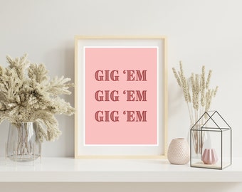 Gig Em Aggies - Etsy