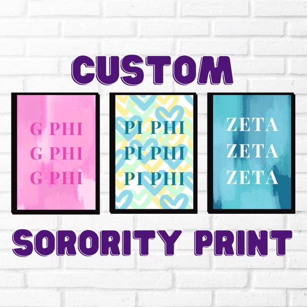 Sorority Decor - Etsy