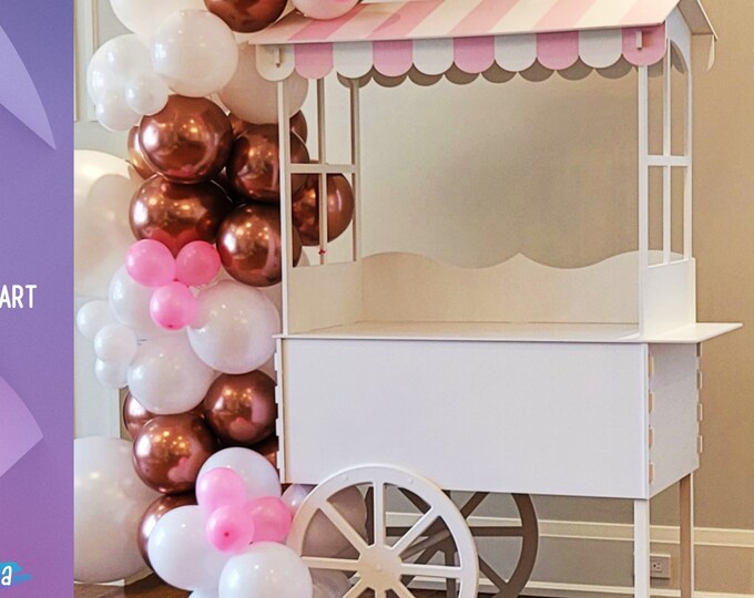 Custom Champagne Cart Marble Pattern Party Cart Wedding Decor ...
