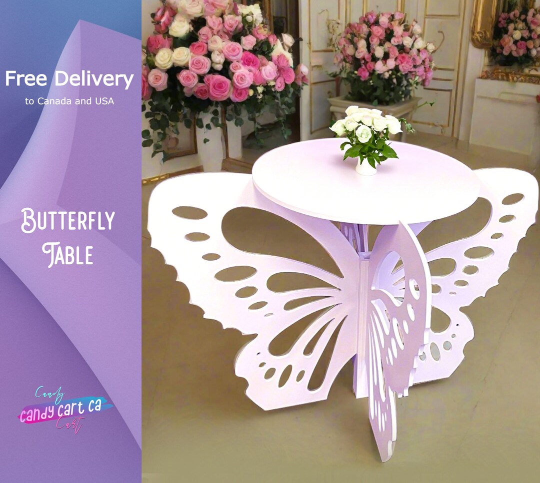Butterfly Table Cake Stand Birthday Decor - Etsy