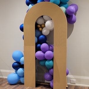 Open Ripple Backdrop for Birthday and Wedding Parties, Grooved Arch for ...