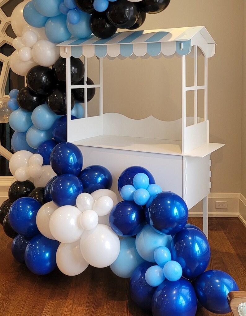 PVC Candy Cart on Wheels: Pink & Blue Roof, Party Decor (70" Tall) - Etsy