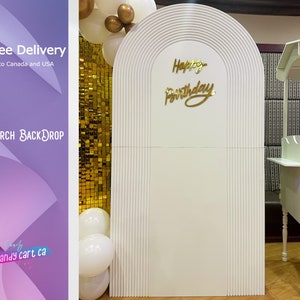 Grooved Arch Ripple Backdrop for Birthday and Wedding Parties - Etsy