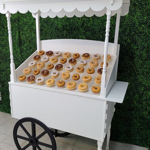 Donut Cart: White PVC Candy Cart, Cake Stand, Party Decor - Etsy
