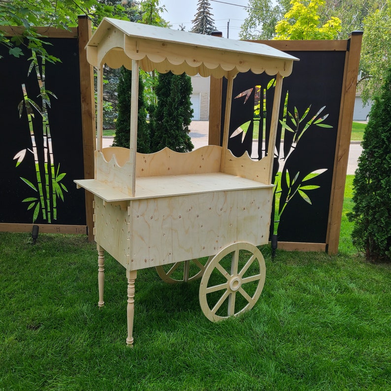Wooden Sweet Cart: Collapsible Plywood Cake Stand, Event Decor - Etsy