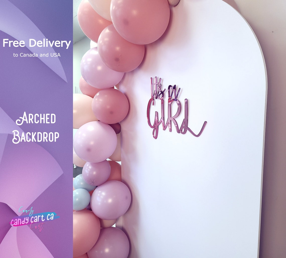 Free Standing Arched Backdrop Photo Backdrop Unique Party - Etsy