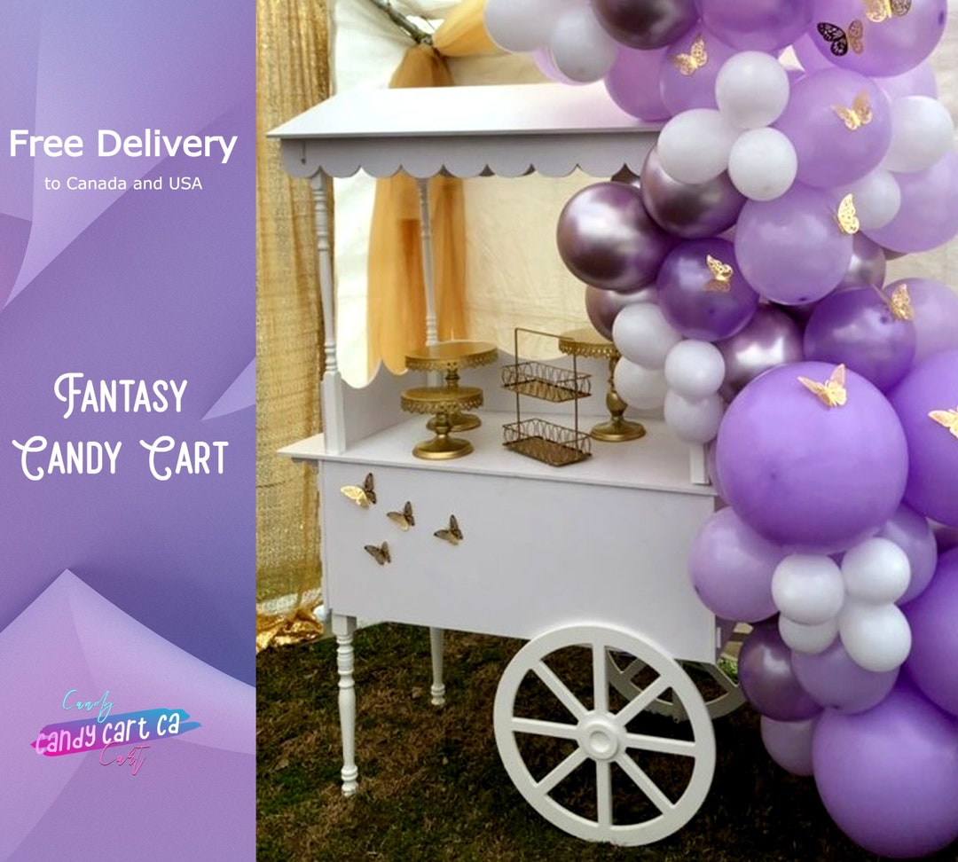 Fantasy Candy Cart With Wheels, Adult Sweet Cart | Cake Stand, Mini Bar ...