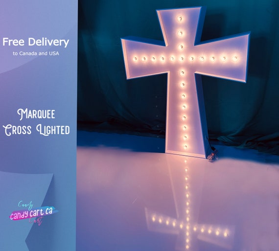 Lighted Christmas Cross
