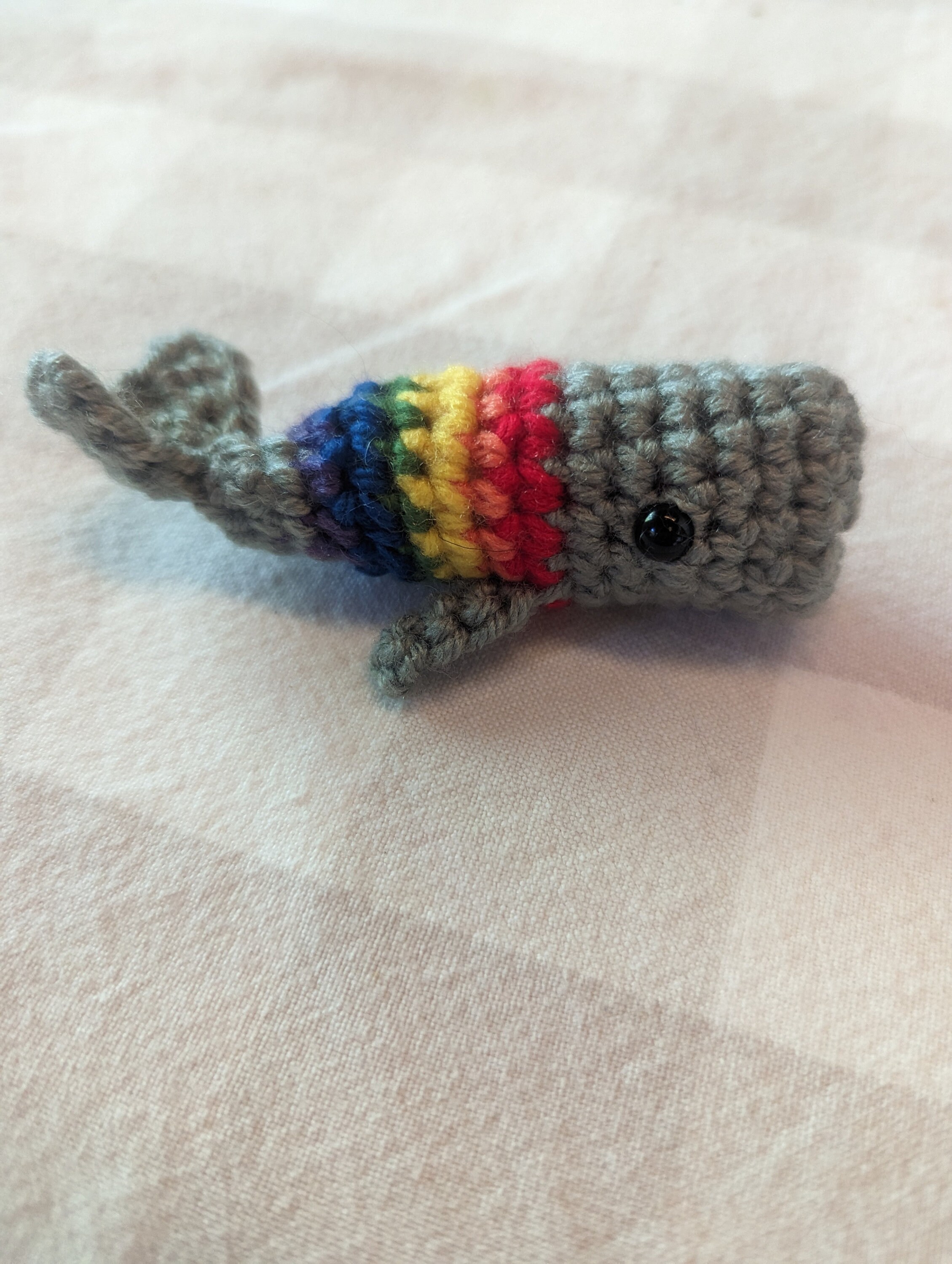 Pride Whale Keychain, Crochet Keychain, Keychain, Amigurumi, Whale ...