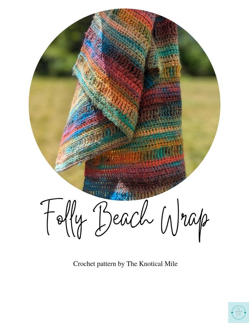 Folly Beach Wrap Pattern - Crochet Wrap Pattern - Crochet Pattern ...
