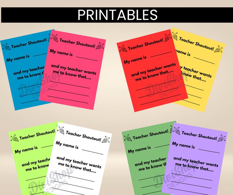 Student Shoutout Printable | Teacher Shoutout Certificate for Students ...