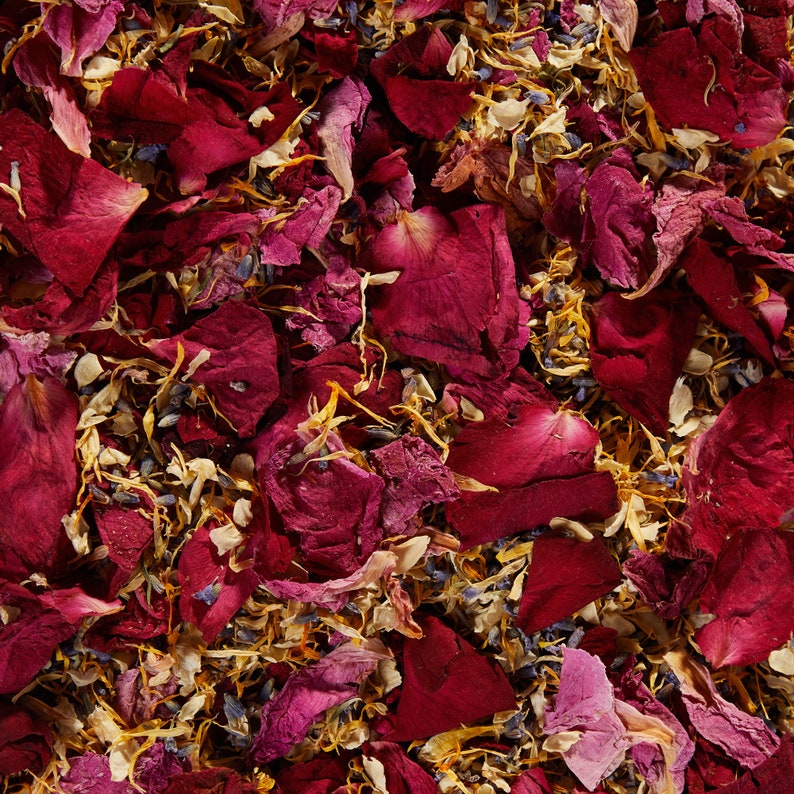 Flora&bloom Biodegradable Confettidried Flowers for 24 Guests - Etsy