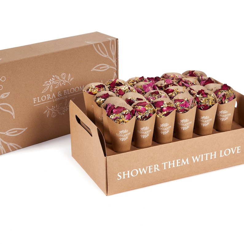 Flora&bloom Biodegradable Confettidried Flowers for 24 Guests - Etsy