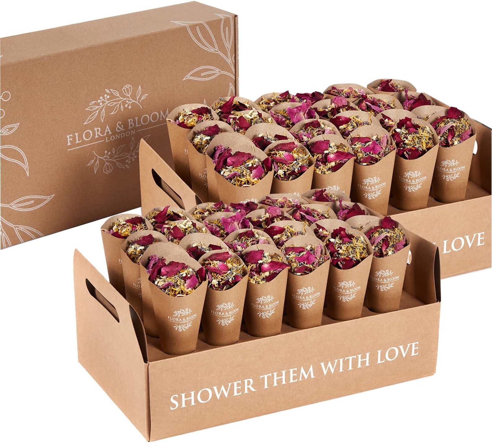 Flora&bloom Biodegradable Confettidried Flowers for 24 Guests 3 ...