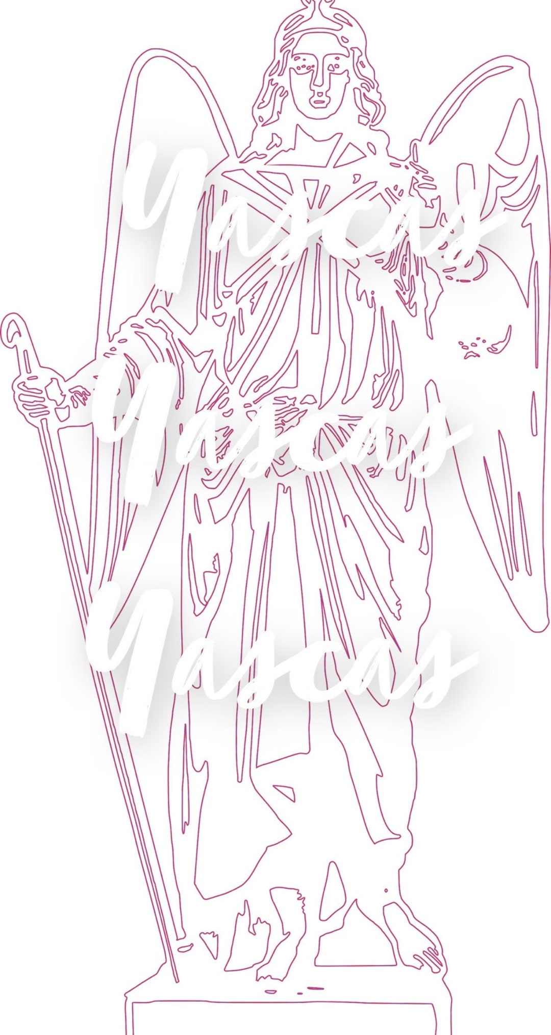 St.raphael SVG File Angel - Etsy