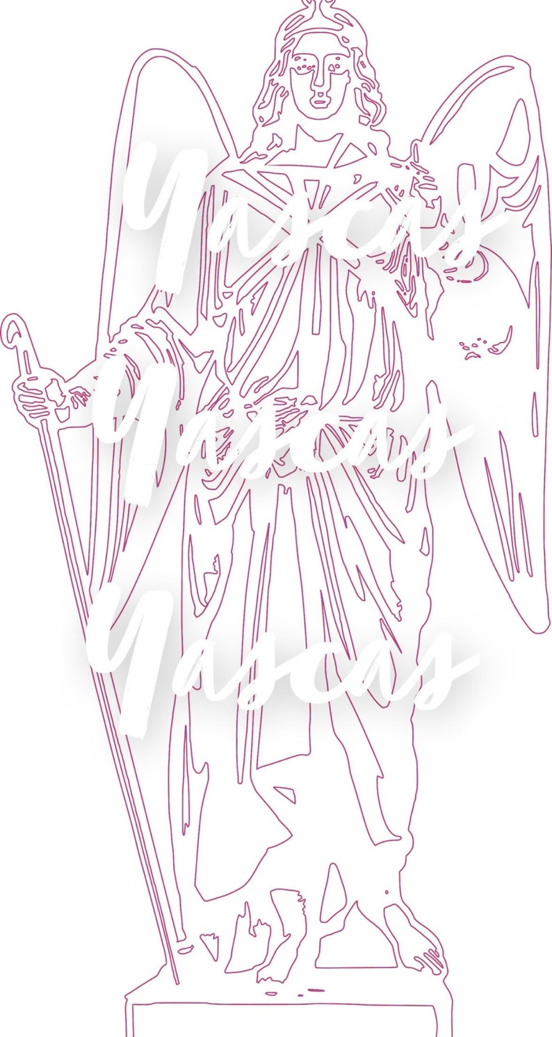 St.raphael SVG File Angel - Etsy