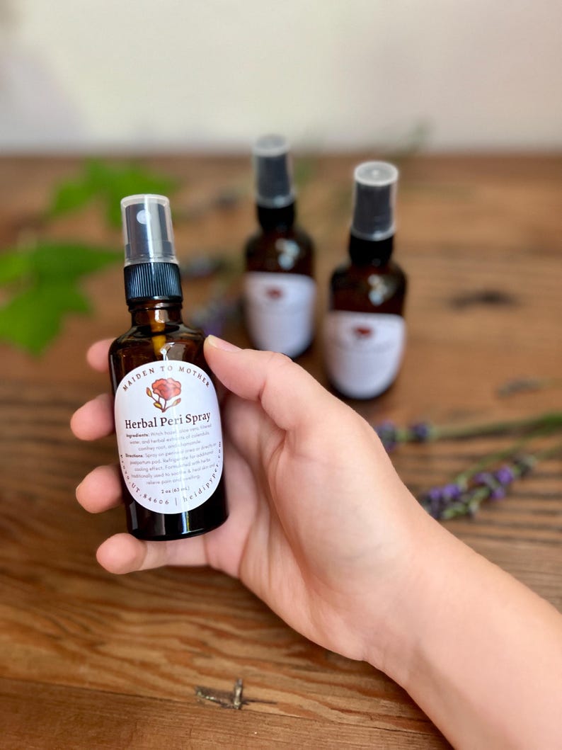 Herbal Peri Spray Postpartum Perineal Spray Postpartum Healing After ...