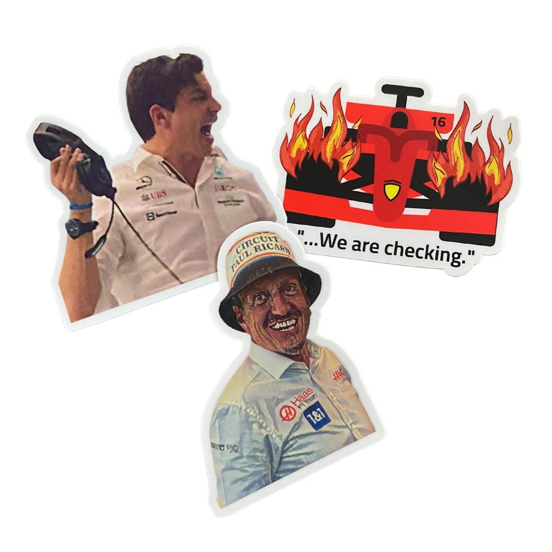 Formula One Sticker Pack - Etsy