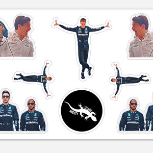 Mercedes AMG F1 Sticker Sheet - Etsy