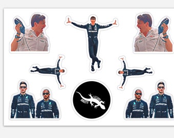 George Russell Sticker Pack/ Mercedes F1 Sticker/ F1 Sticker/ Formula 1 ...