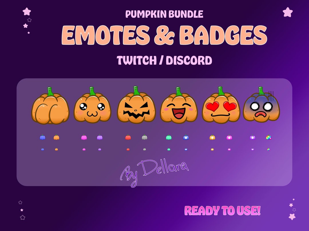 PUMPKIN BUNDLE | Emotes | Badges | Animated | Twitch / Discord ...