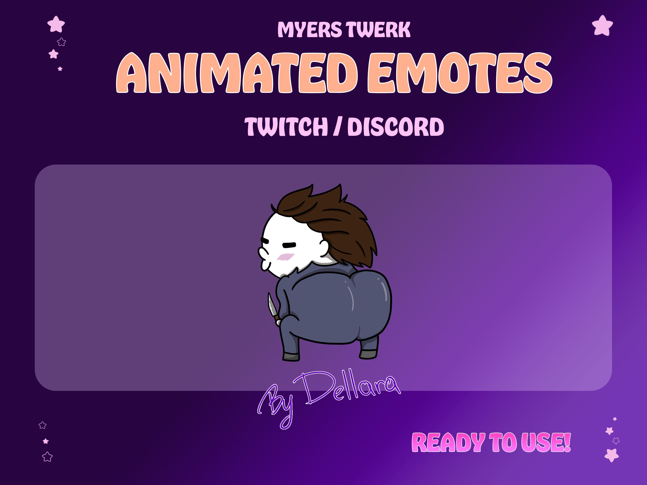 Michael Myers Twerk ANIMATED Twitch / Discord Emote, Myers, Game ...