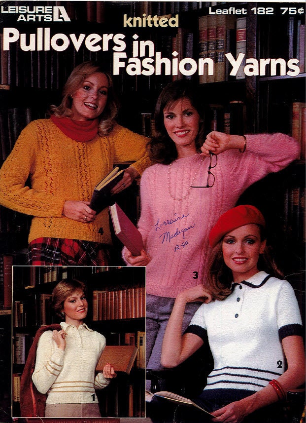 4 Classic Vintage Knitting Patterns - Etsy