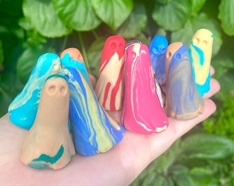 Tiny Clay Ghost Figure - Etsy