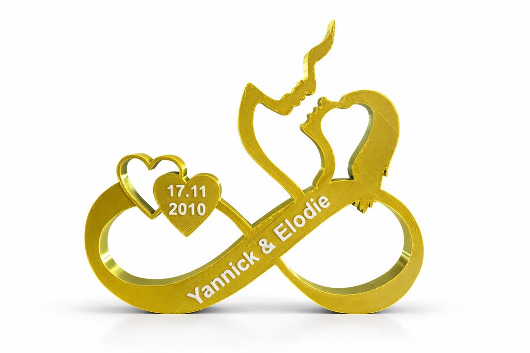 Personalized Infinity Symbol With Names and Date – Gift for Couples ...