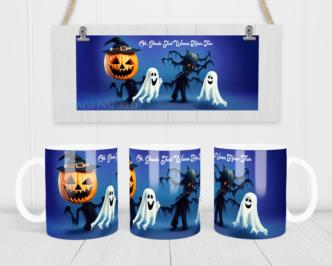 Ghosts Ghouls Pumpkin Halloween Dance Halloween Mug - Etsy