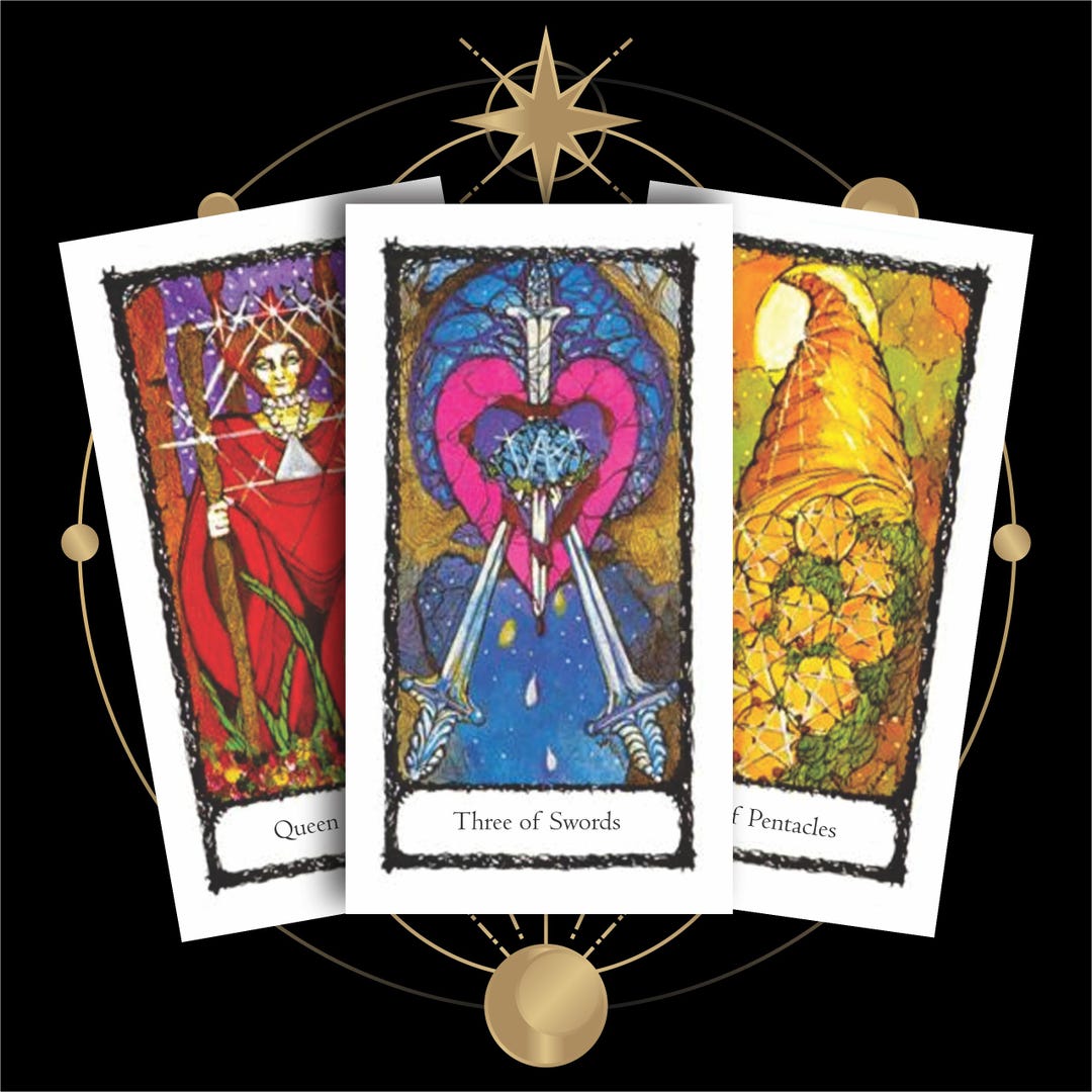 Printable Tarot Sacred Rose Tarot Cards Digital, Downloadable and ...