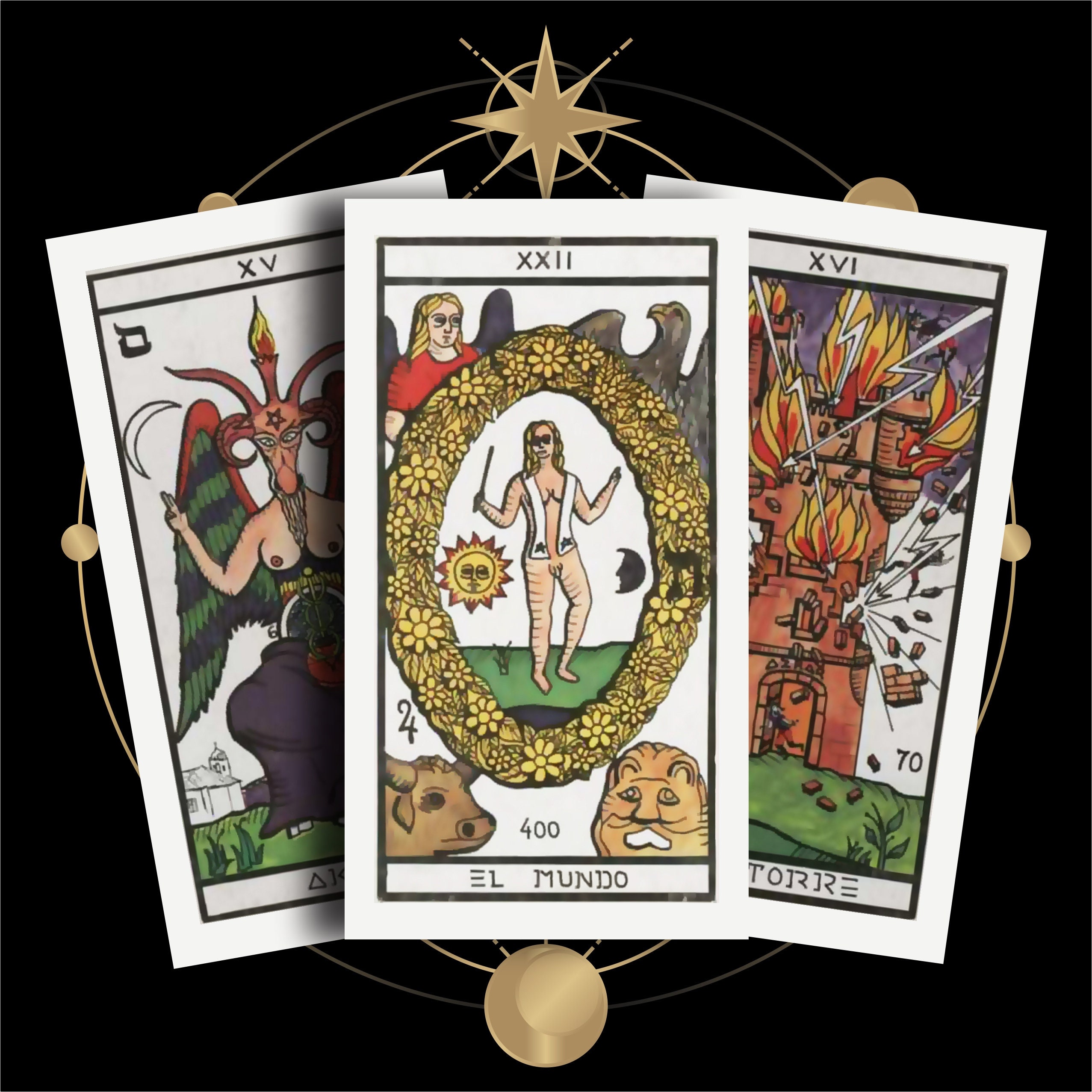 Printable Tarot Digital Esoteric Oracle Tarot Cards - Etsy