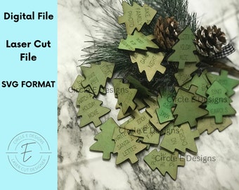 Christmas Activity Tokens File - Etsy