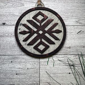 REAL Cowhide Aztec Christmas Tree Ornaments, Boho, Western ...