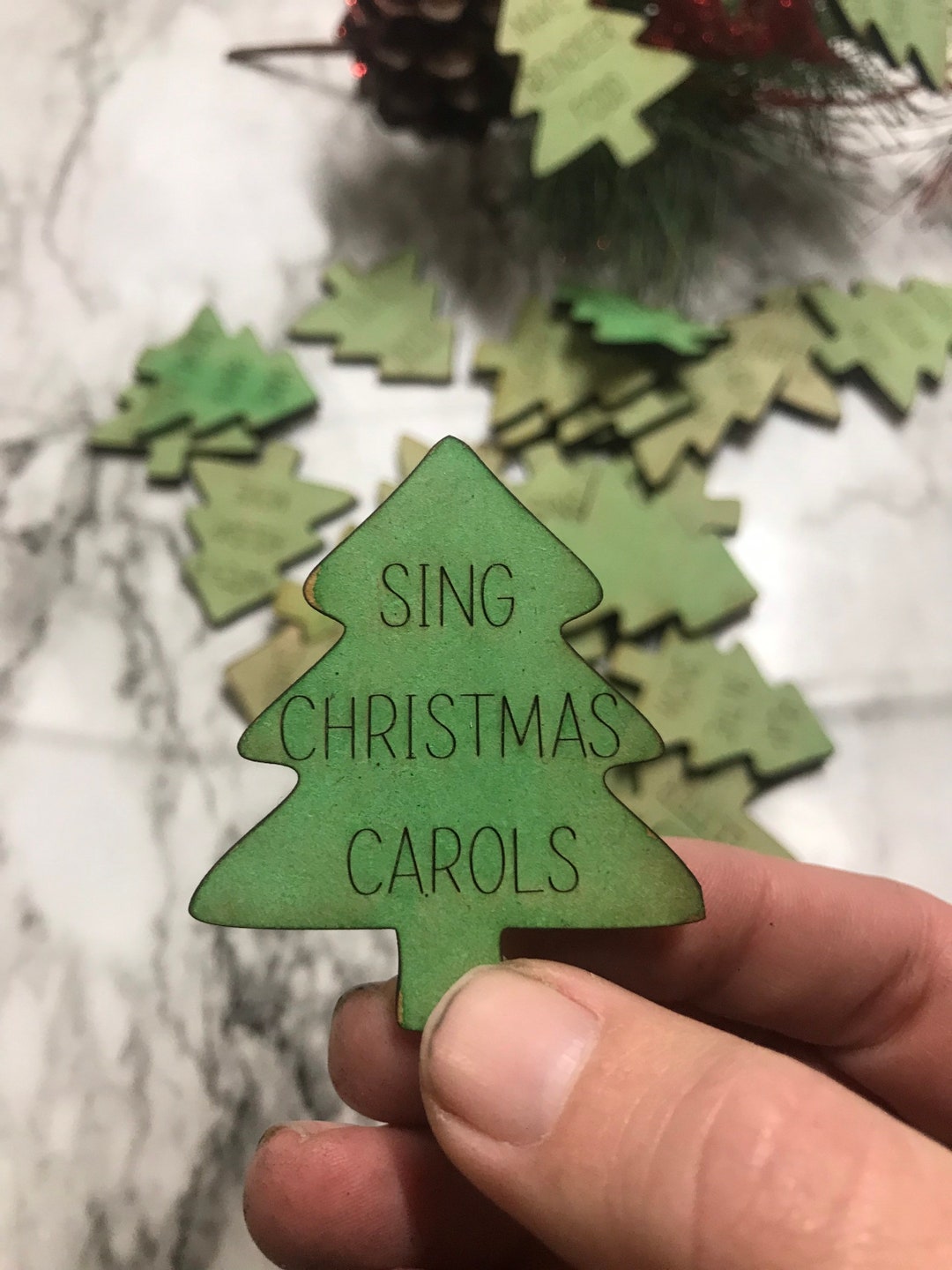 24 Christmas Activity Tokens, Holiday Advent, Elf Prop, Bucket List ...