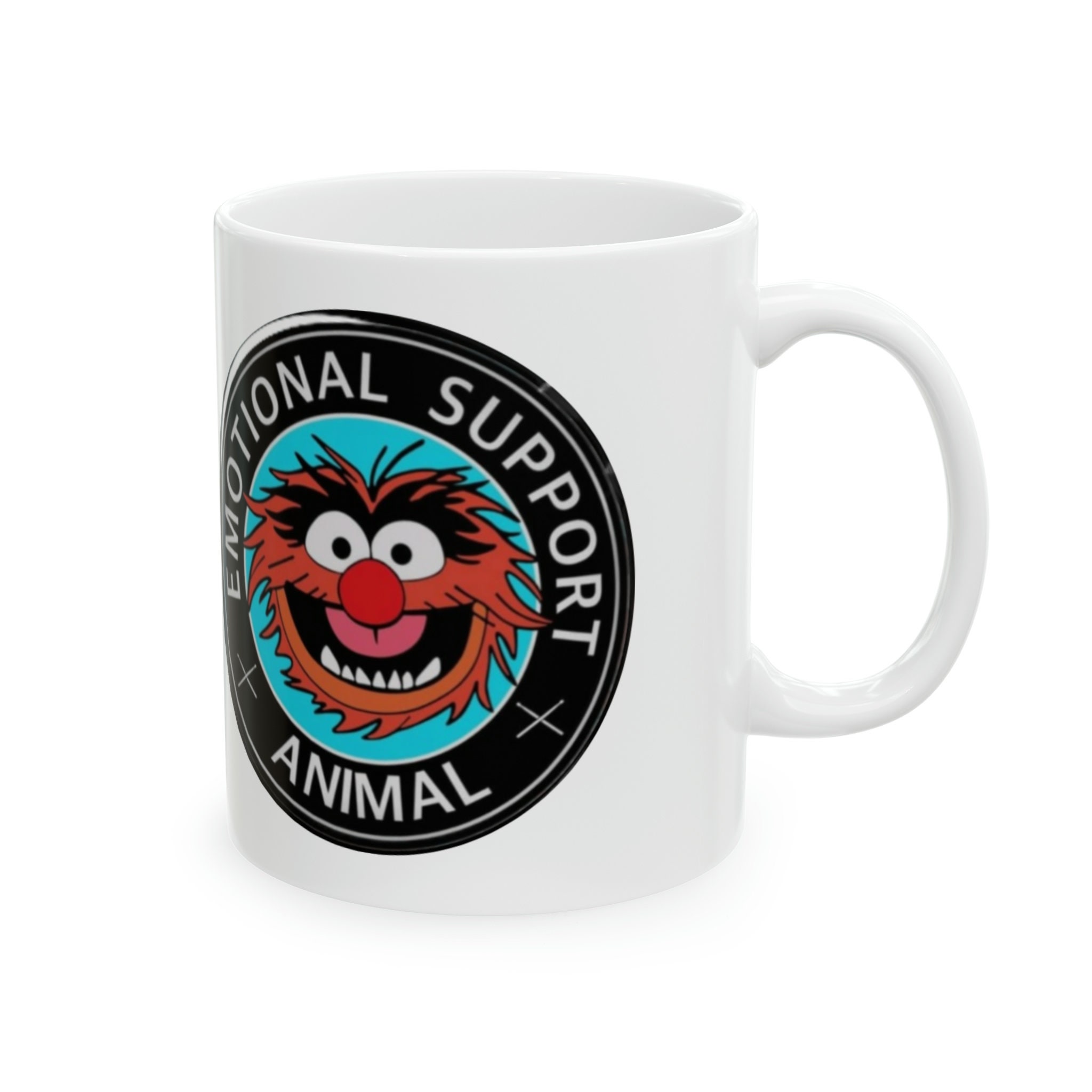 Animal the Muppets Mug, Animal Emotional Support 11oz Ceramic Custom ...