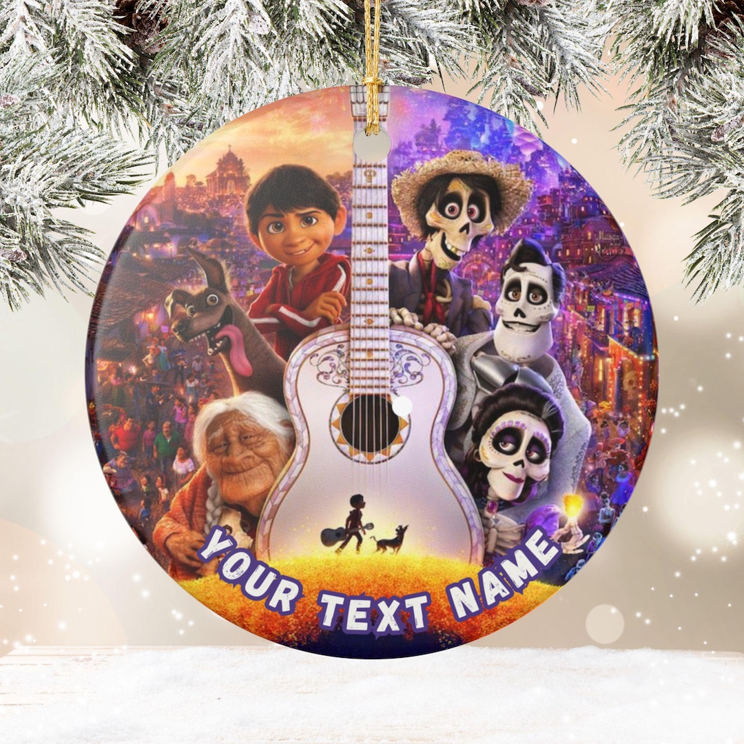 Ceramic Ornament, Coco Movie Day of the Dead Decoration,personalized ...