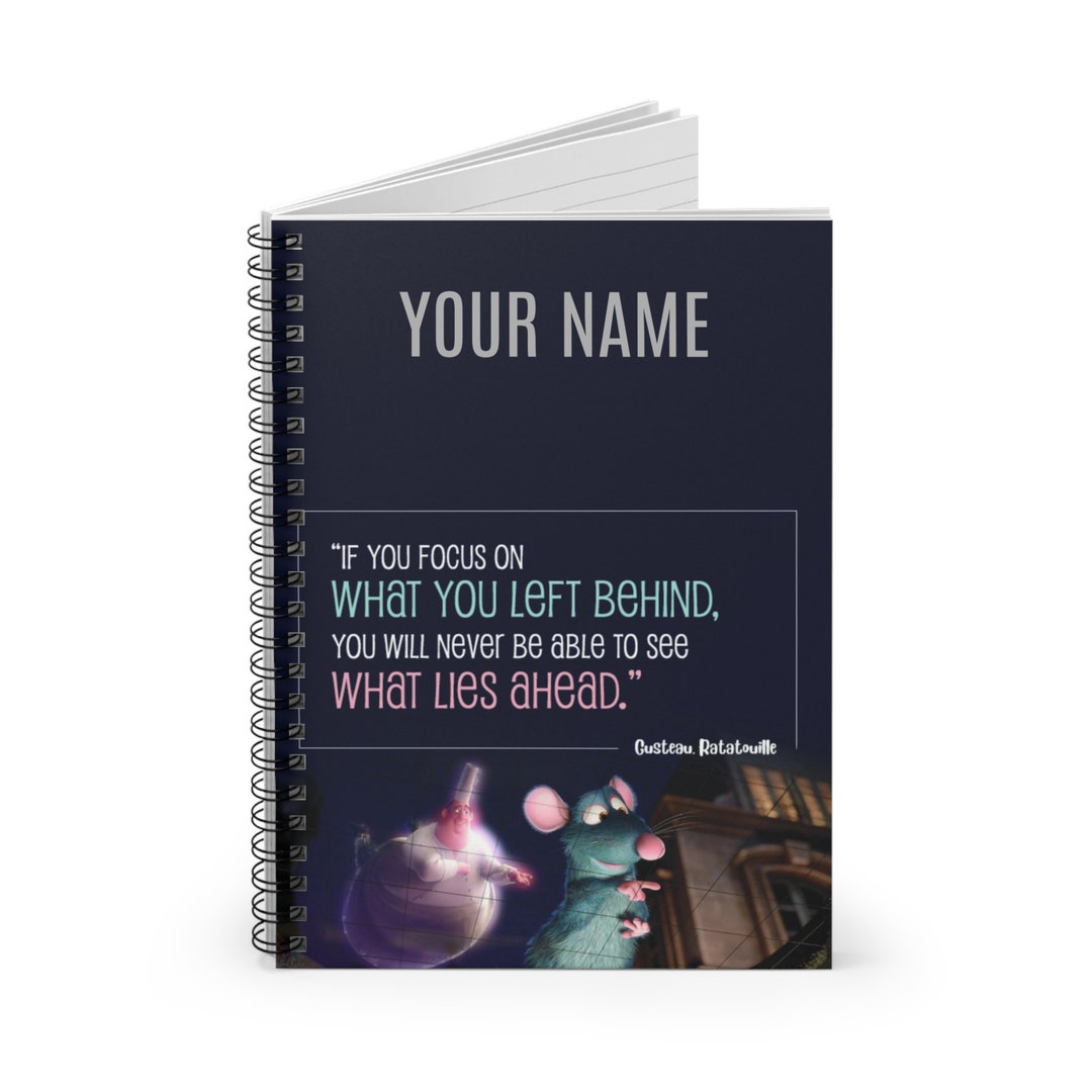 Personalized Ratatouille Notebook What You Left Behind Quote Chef ...