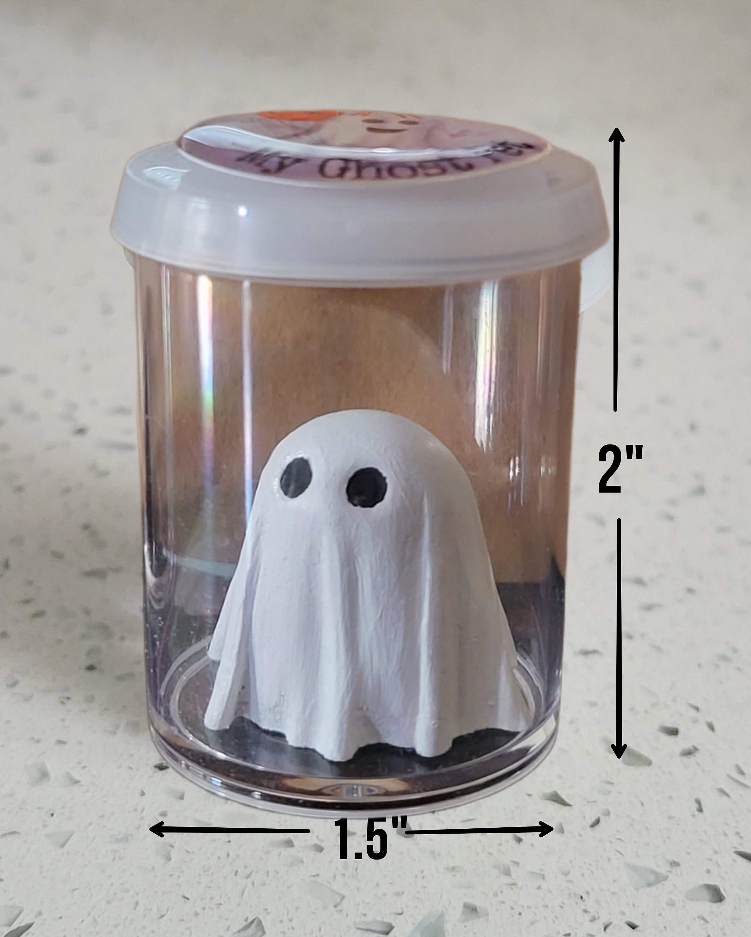 Ghost Pet Desk in a Jar, Adopt a Ghost, Gift for Ghost Souls , Dark ...