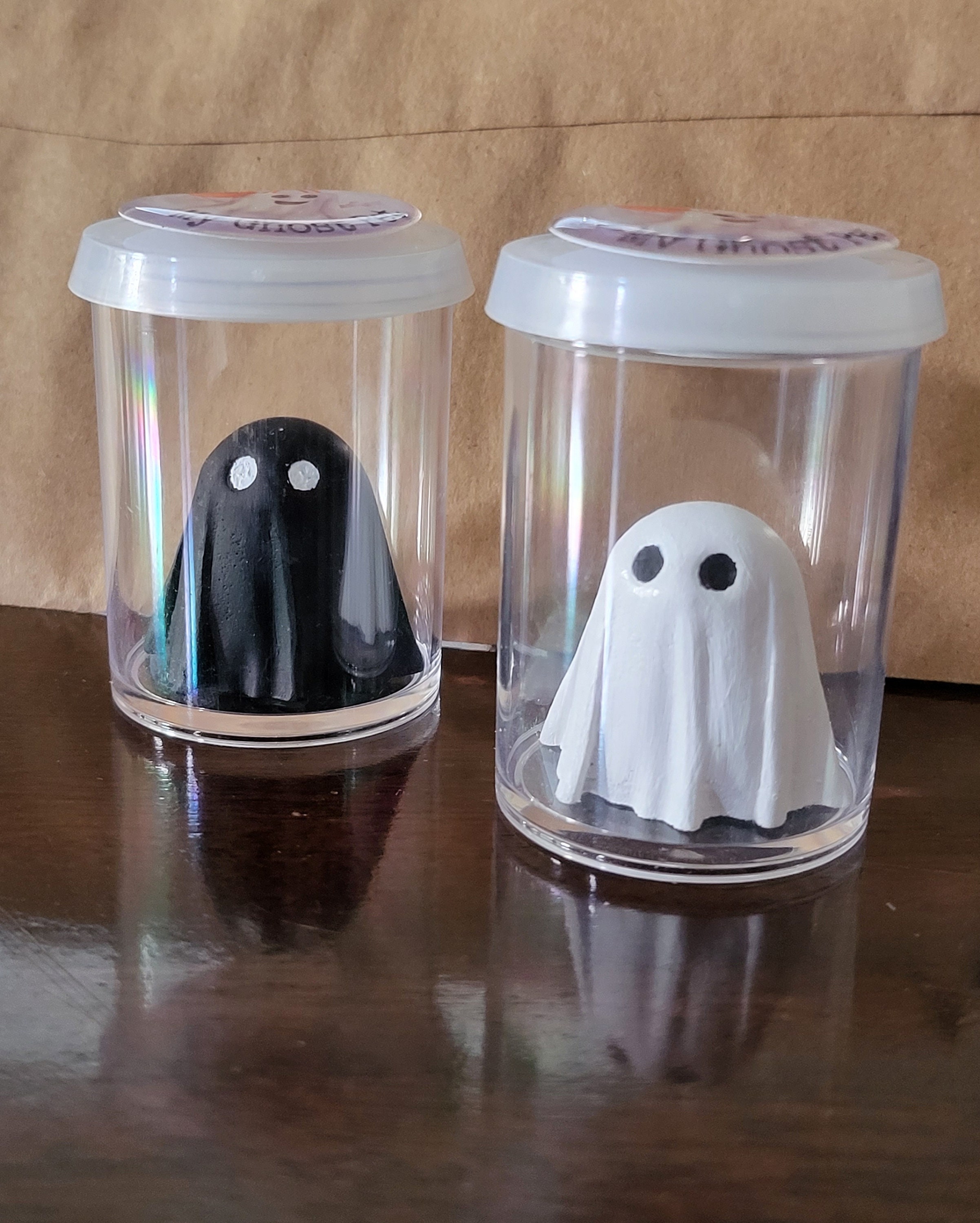 Ghost Pet Desk in a Jar, Adopt a Ghost, Gift for Ghost Souls , Dark Spirits, Ghost Keychain ...